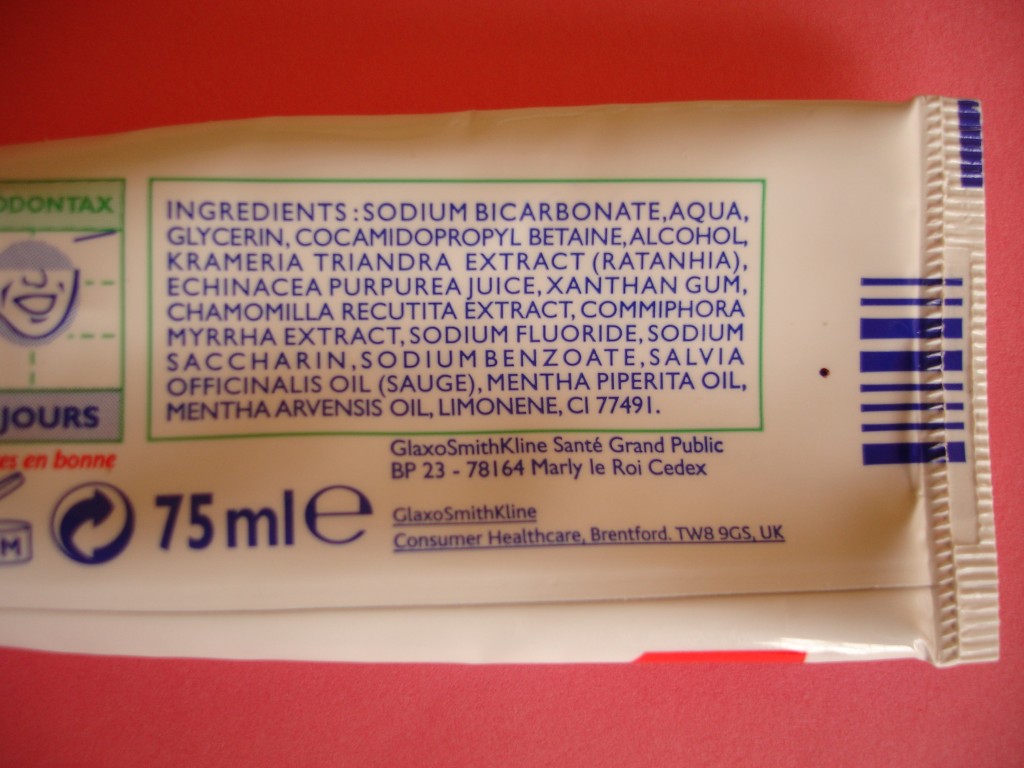 Parodontax: Quel est l'ingrédient principal de ce dentifrice...?